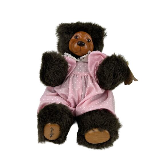 Applause | Toys | Vintage 989 Robert Raikes Plush Cookie Bear Wood Face ...